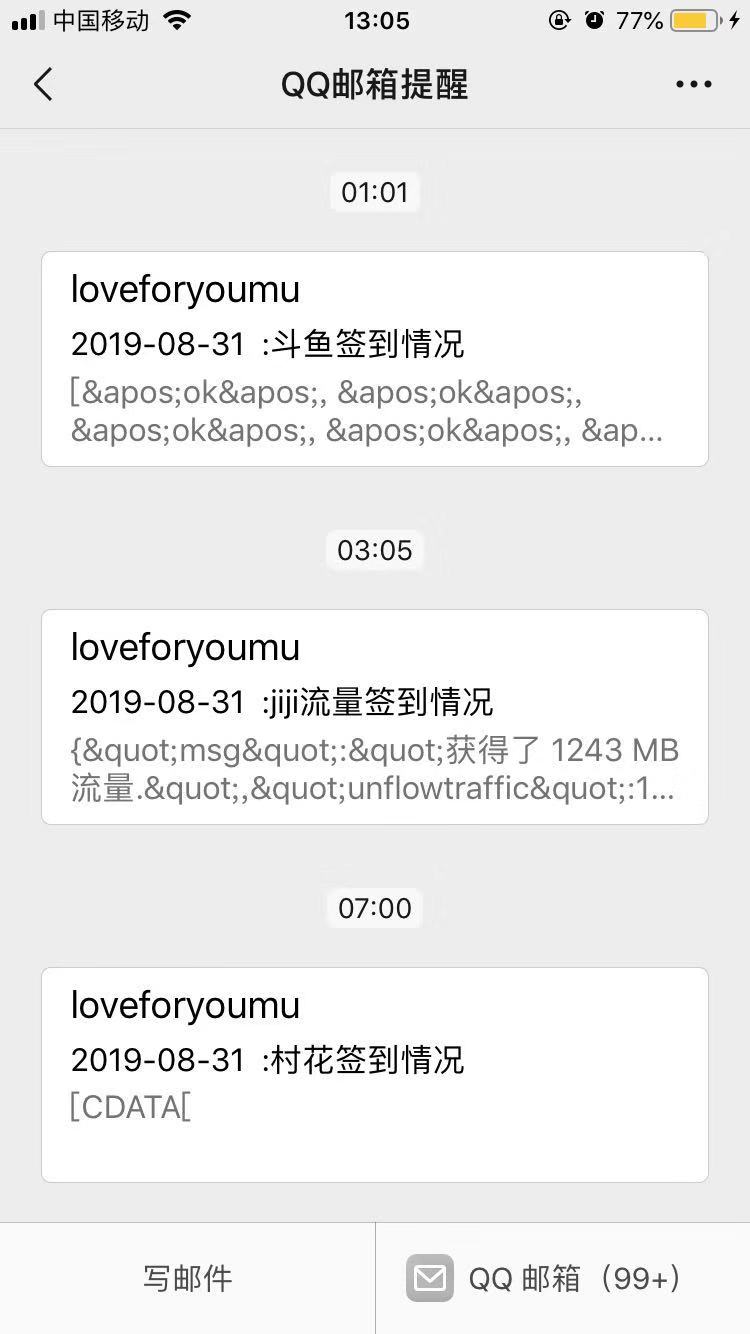 GitHub - LunaticTian/Website-Signed-Gather: 微信/邮箱推送提醒，斗鱼(douyu)荧光棒赠送，保牌升级，v2ex签到，村花(cunhua)自动签到 ...